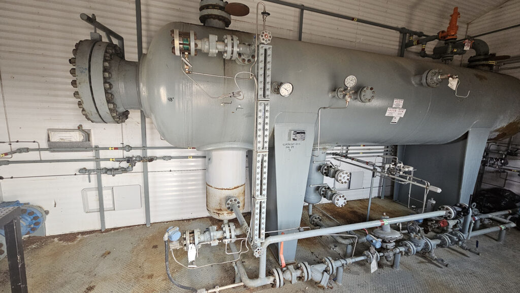 48” OD x 18’ 1435 psi Sour Horizontal Separator Package w/ HC & Water ...
